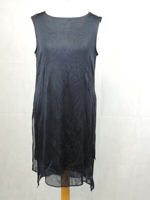 Wallis Longline Sleeveless Layered Tunic Top Navy UK 12 RRP £30 LN017 ...