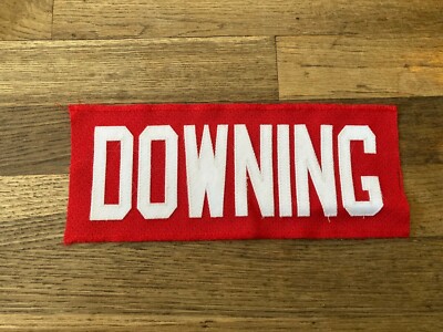 DOWNING Game Used Worn Ottawa Senators Red Jersey Nameplate | eBay