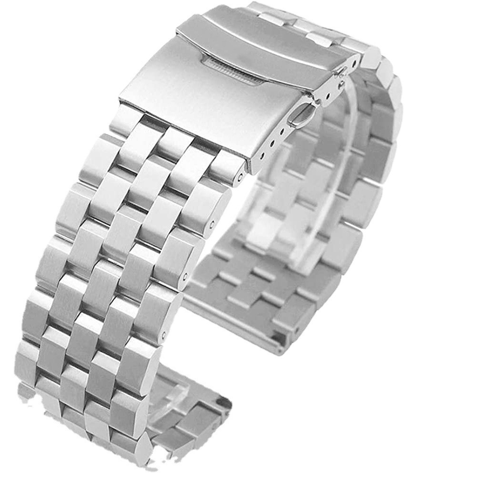 High Quality Stainless Steel Watch Straps Mens Metal Wristband 18 20 22 ...