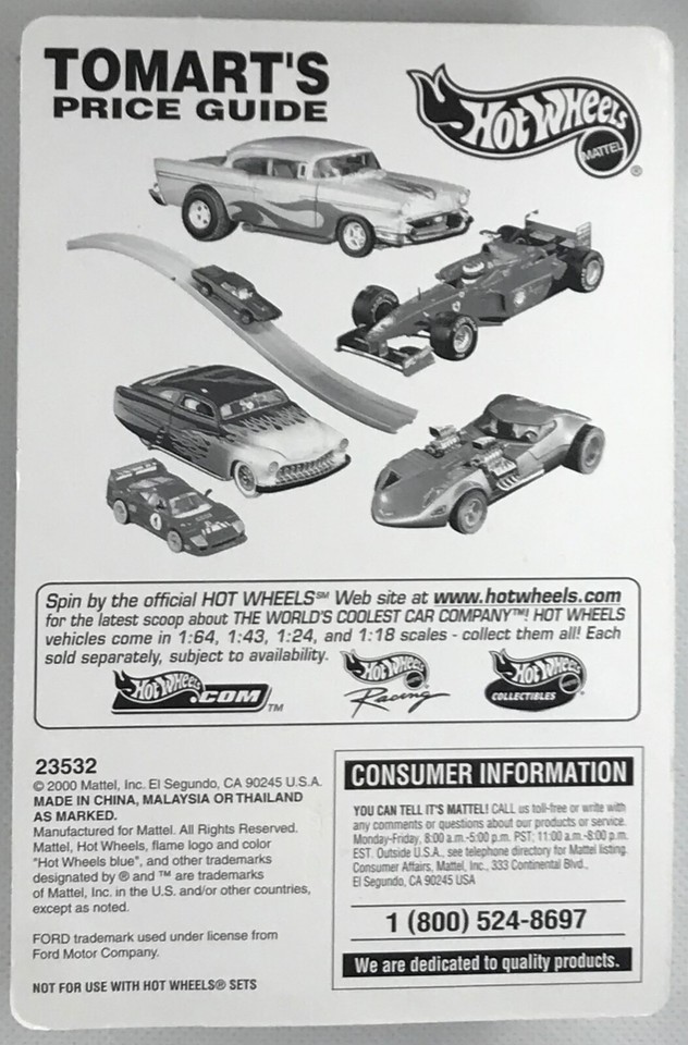 2000 Hot Wheels Tomart's Price Guide ‘47 Ford Convertible Special ...
