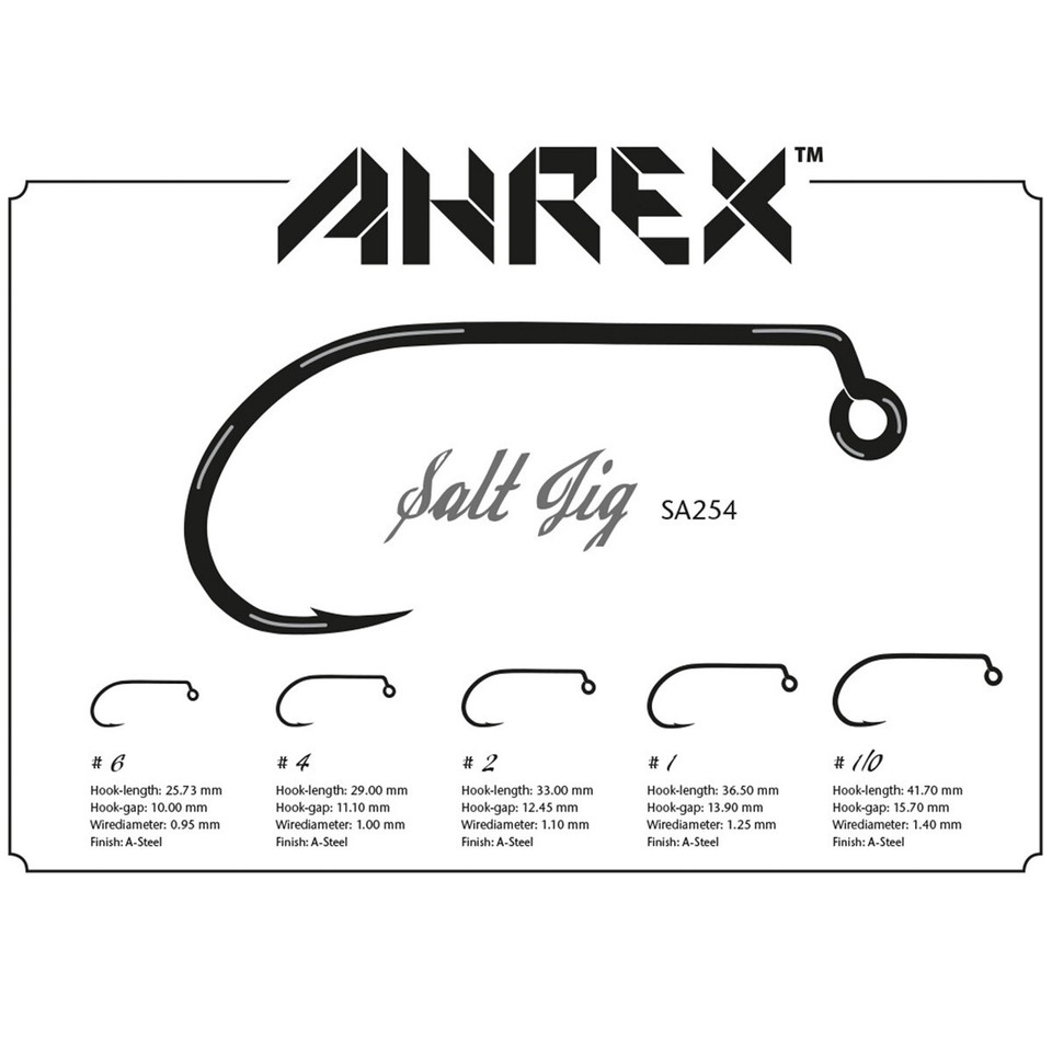 AHREX SA254 SALT JIG HOOK - Fly Tying Saltwater Hooks NEW! | eBay