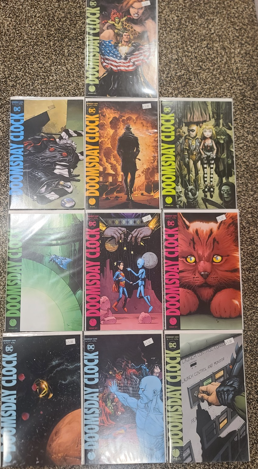 DOOMSDAY CLOCK #2, 4, 6, 7, 8, 9, 11 - 10x ISSUE LOT - VARIANTS - NM ...