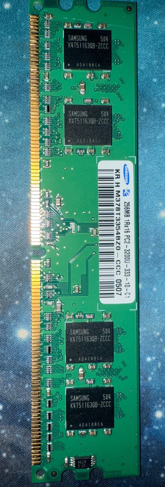 Samsung M378T3354BZ0-CCC 256MB DDR2-400 (PC2-3200) PC2-3200U RAM Memory ...