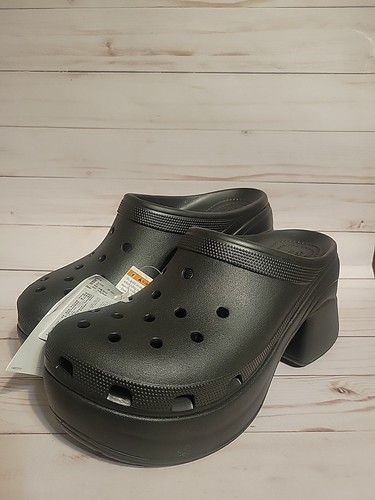 NWT crocs siren clog with studded platform heel Black Platform Clogs sx ...