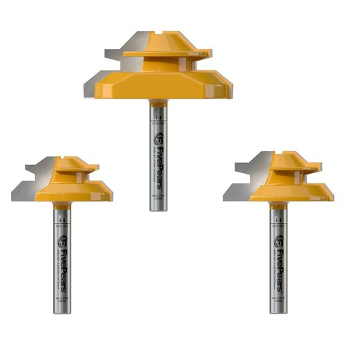 45 Degree Lock Miter Router Bit 1/4 Inch shank,Timberlock 45 Lock Miter ...