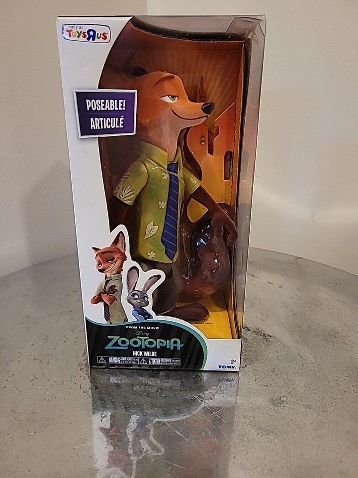 DISNEY ZOOTOPIA NICK FIGURE TOYSRUS EXCLUSIVE FLOCKED | eBay
