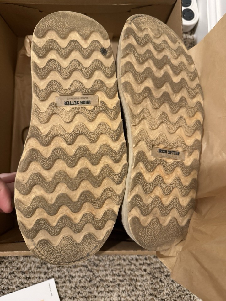 Irish Setter 83605 Ashby Work Boot for Men, Size 9.5 - Brown | eBay