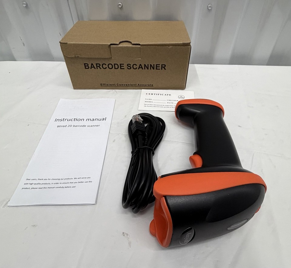 Aecyidk Wired 2D Barcode Scanner V2 USBHandheld Reader | Ships from USA ...