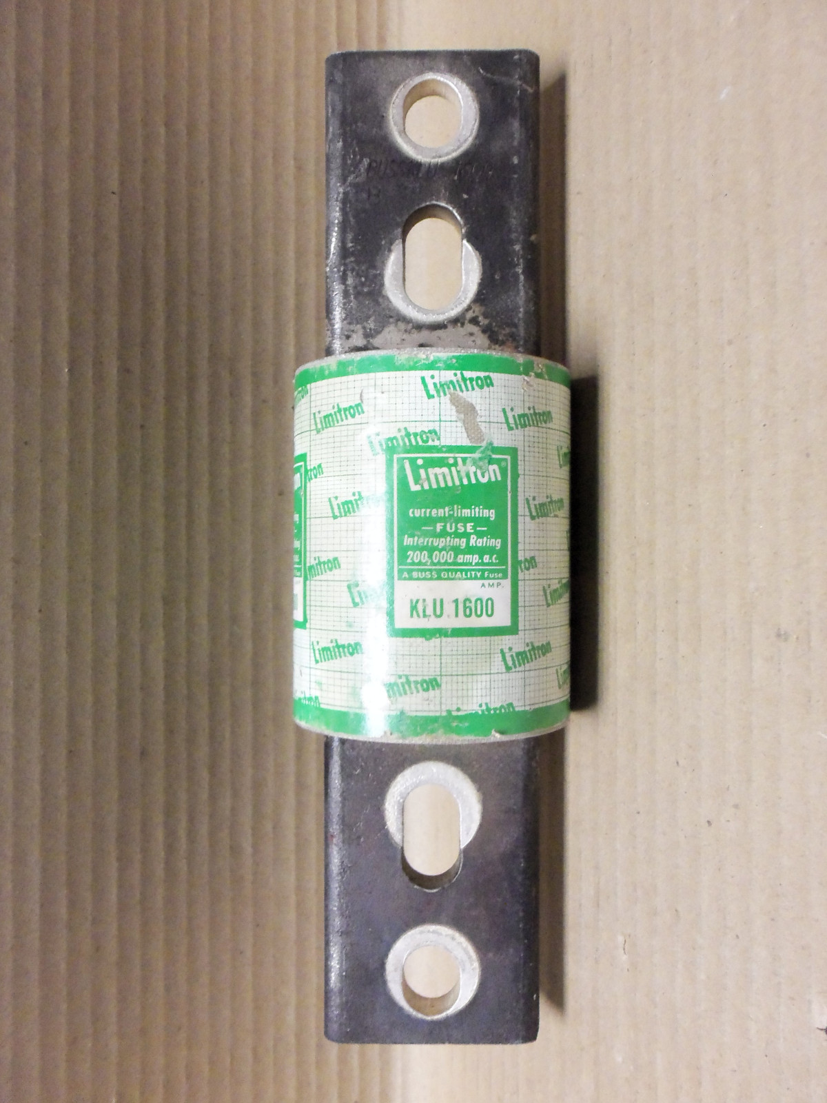 LIMITRON KLU1600 FUSE 200,000 AMP 600V CLASS L FUSE | eBay