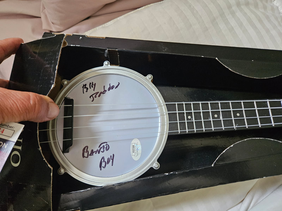 Deliverance Banjo Boy Billy Redden autographed 15 inch Banjo JSA ...