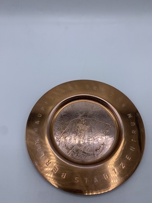 ~DDR Berlin Copper Collectible Plate as seen in DDR Museum~ | eBay