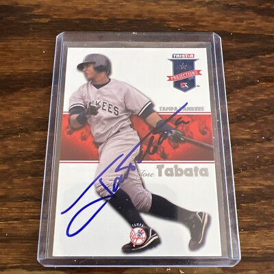 Jose Tabata Signed Auto Autograph 2008 Tristar Projections Card #50 ...