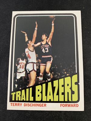 1972-73 TOPPS TERRY DISCHINGER PORTLAND TRAIL BLAZERS #143 | eBay