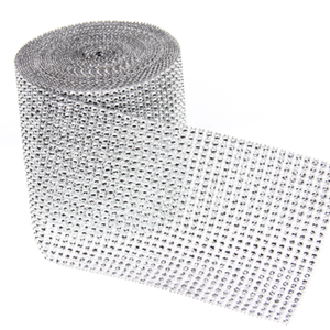 Silver Diamante Ribbon Choose Your Width and Length | eBay
