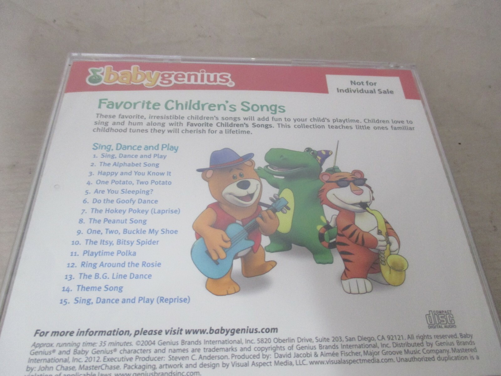 NEW Lot of 2 baby genius CD Favorite Children's Songs Lullabies ( 27 ...