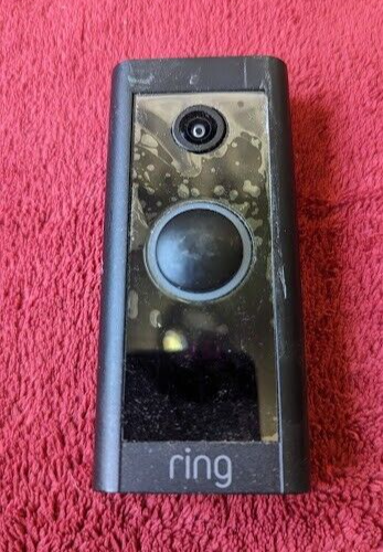 RING Video Doorbell CAMERA Wired Black 5AT3T5 Camera ONLY (G2) | eBay