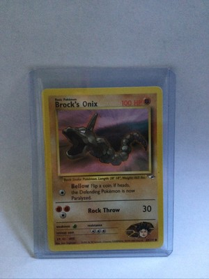 Brock’s Onix 69/132 1st Edition Gym Heroes Pokemon Card NM | eBay