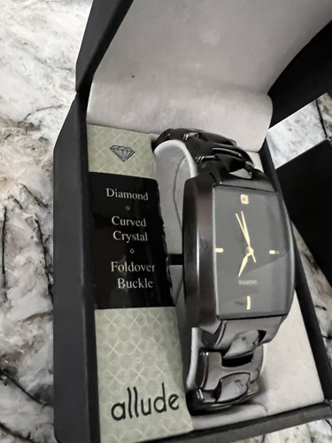 Men's Black Allude Diamond Watch, Needs Battery. Selling As Found | eBay