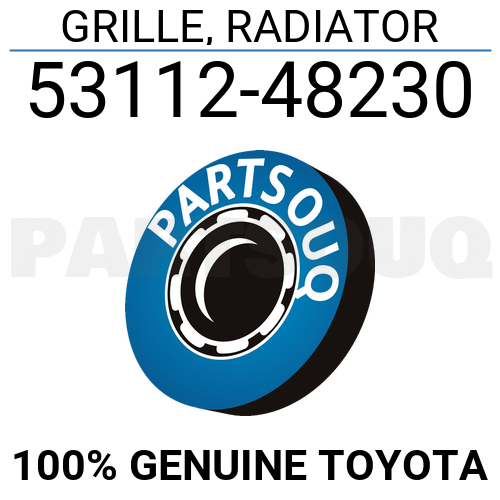 5311248230 Genuine Toyota GRILLE, RADIATOR 53112-48230 | eBay
