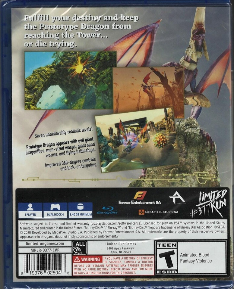 Panzer Dragoon PS4 (Brand New Factory Sealed US Version) PlayStation 4 ...
