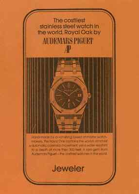 Audemars Piguet AP Watch REPRINT vintage classic ad 11x15 Poster Luxury ...