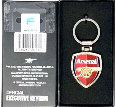 ARSENAL FC - EXECUTIVE METAL CREST KEY RING KEYCHAIN KEYRING AFC GIFT ...