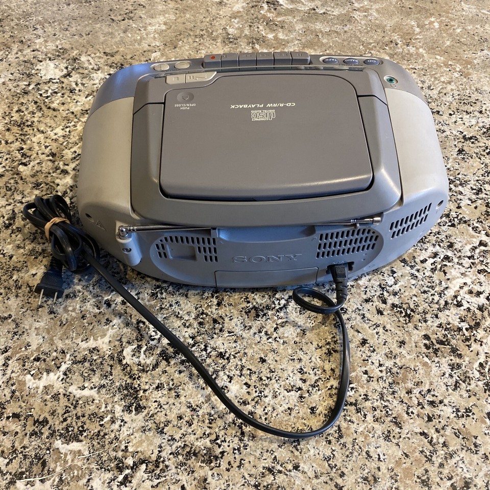 Sony CFD-S01 CD Digital Tuning AM/FM Radio Cassette Play Recorder Read ...