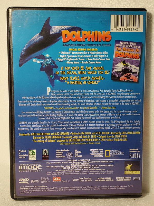 IMAX - Dolphins (DVD, 2000) 14381988925| eBay