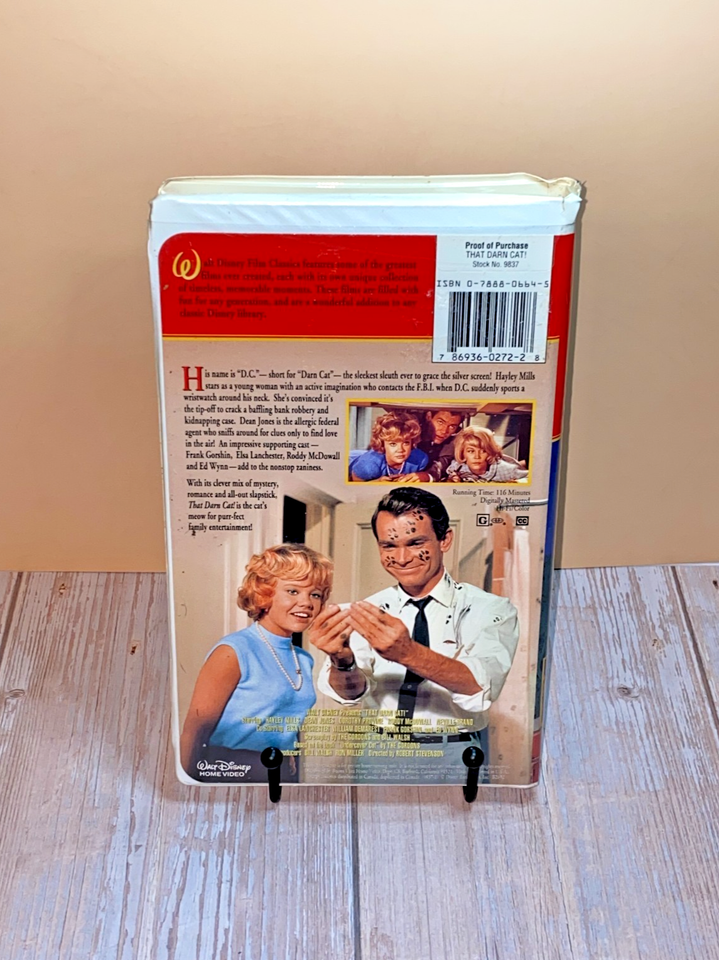 Walt Disney Film Classics "That Darn Cat!" VHS | Rated G | | eBay