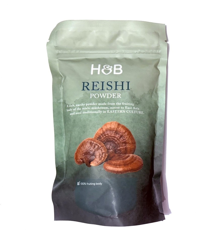 🆕Holland & Barrett RRP £25 Reishi Mushroom Powder 100g Sealed Exp 07/ ...