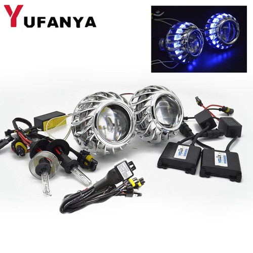 2.5'' H1 Mini Bi Xenon HID Projector Lens CCFL Angel Eye HID Xenon Kit ...