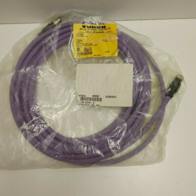 NEW OLD STOCK! TURCK 8-METER 5-PIN EURO-FAST NETWORK CABLE RSSW RKSW ...