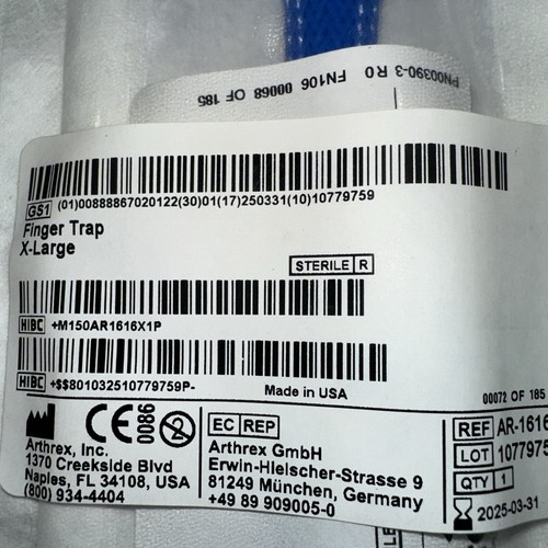 Arthrex finger trap X-Large | eBay