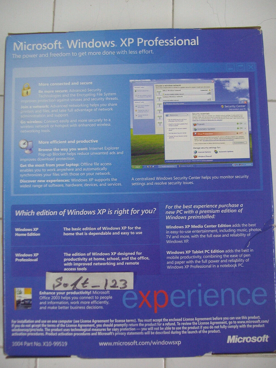 Windows Xp Professional Box