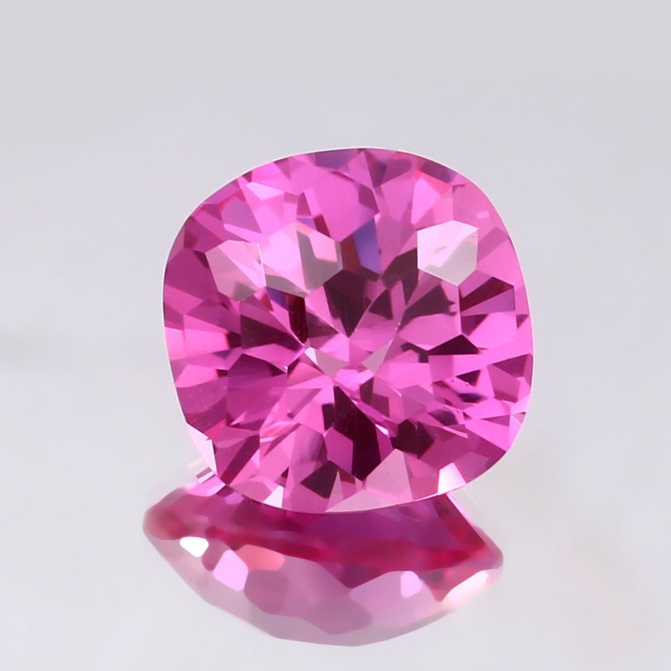 AAA 14x14 MM Natural Ceylon Pink Sapphire Loose Cushion Gemstone ...