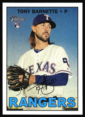 2016 Topps Heritage Tony Barnette Rookie #688 Texas Rangers | eBay