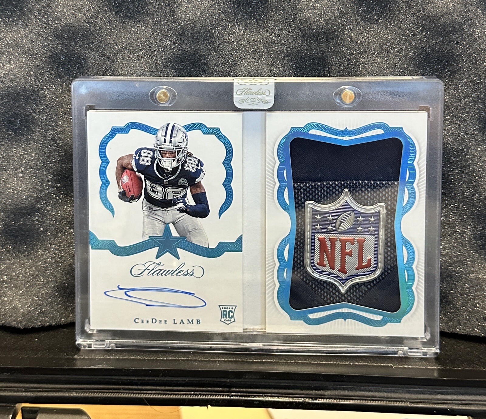 2020 Ceedee Lamb Flawless NFL Shield RPA Booklet Platinum One of One 1/ ...