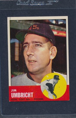 1963 Topps #099 Jim Umbricht Colt 45s EX/MT 63T99-90416-3 | eBay
