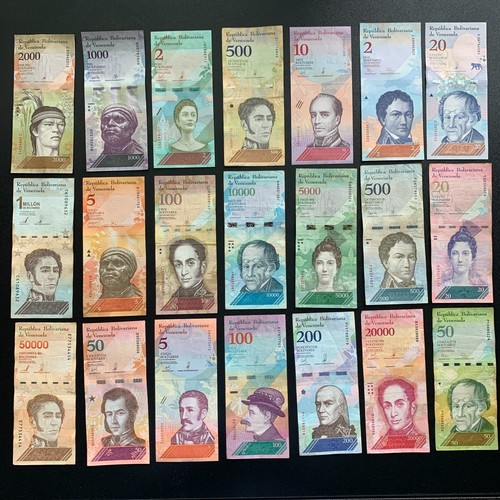 1 Million + 20 PCS Banknotes Lot. Venezuela Paper Money Currency Set ...