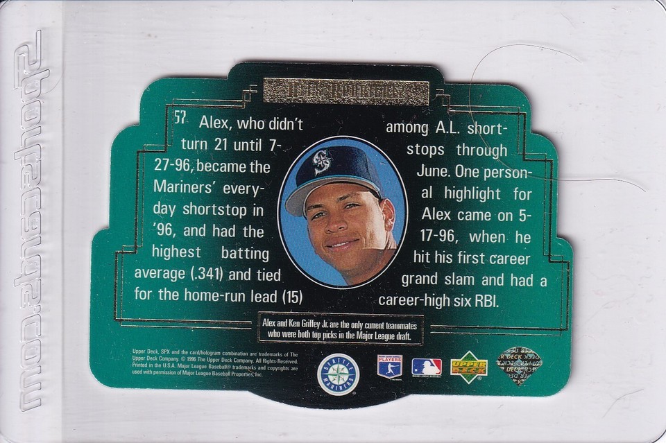 1996 SPx Gold #57 Alex Rodriguez rare Seattle Mariners | eBay