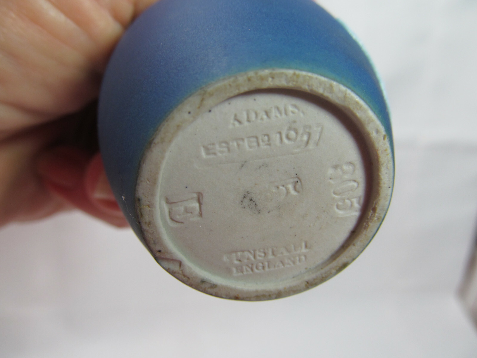 Adams Tunstall England 2 Pieces Blue Jasperware Coat of Arms British ...