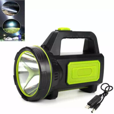 Portable Hand Torch + Lantern Super Bright LED Searchlight USB ...