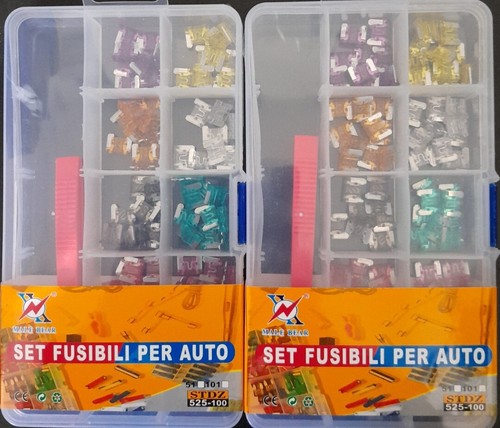 2x 101pcs Car Fuses Low Profile Mini Micro Blade Fuse Puller 3A-40A ...