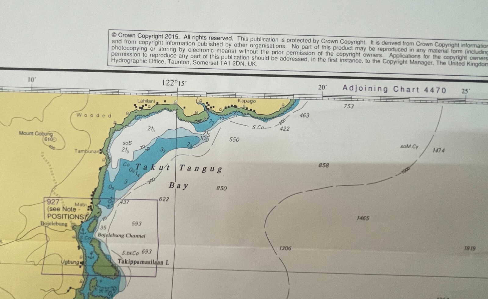 Admiralty 4445 Jolo Island-Basilan Island Philippine Island Sulu ...