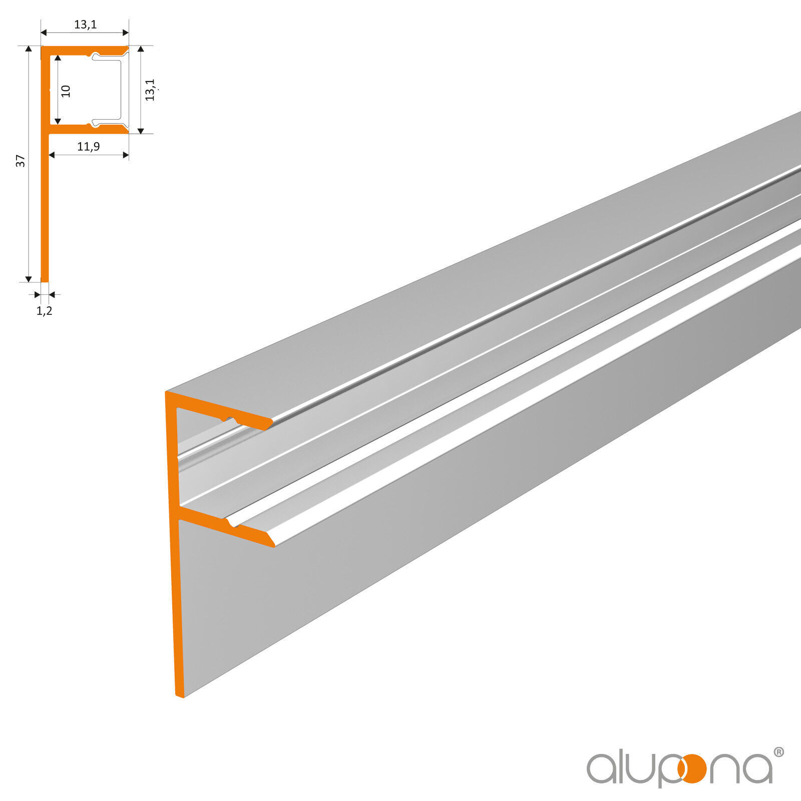 LED Profile Trockenbau 💡 Fliesen Rigips Unterputz Schattenfuge Licht ...