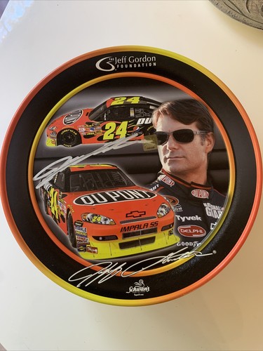 2009 ~ Jeff Gordon Authentic Autographed Schwan's Tin ~ Signed with ...