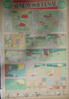 Dolly Dimples Sunday by Grace Drayton from 10/26/1930 Full Page Size! 15 x 22 in | eBay