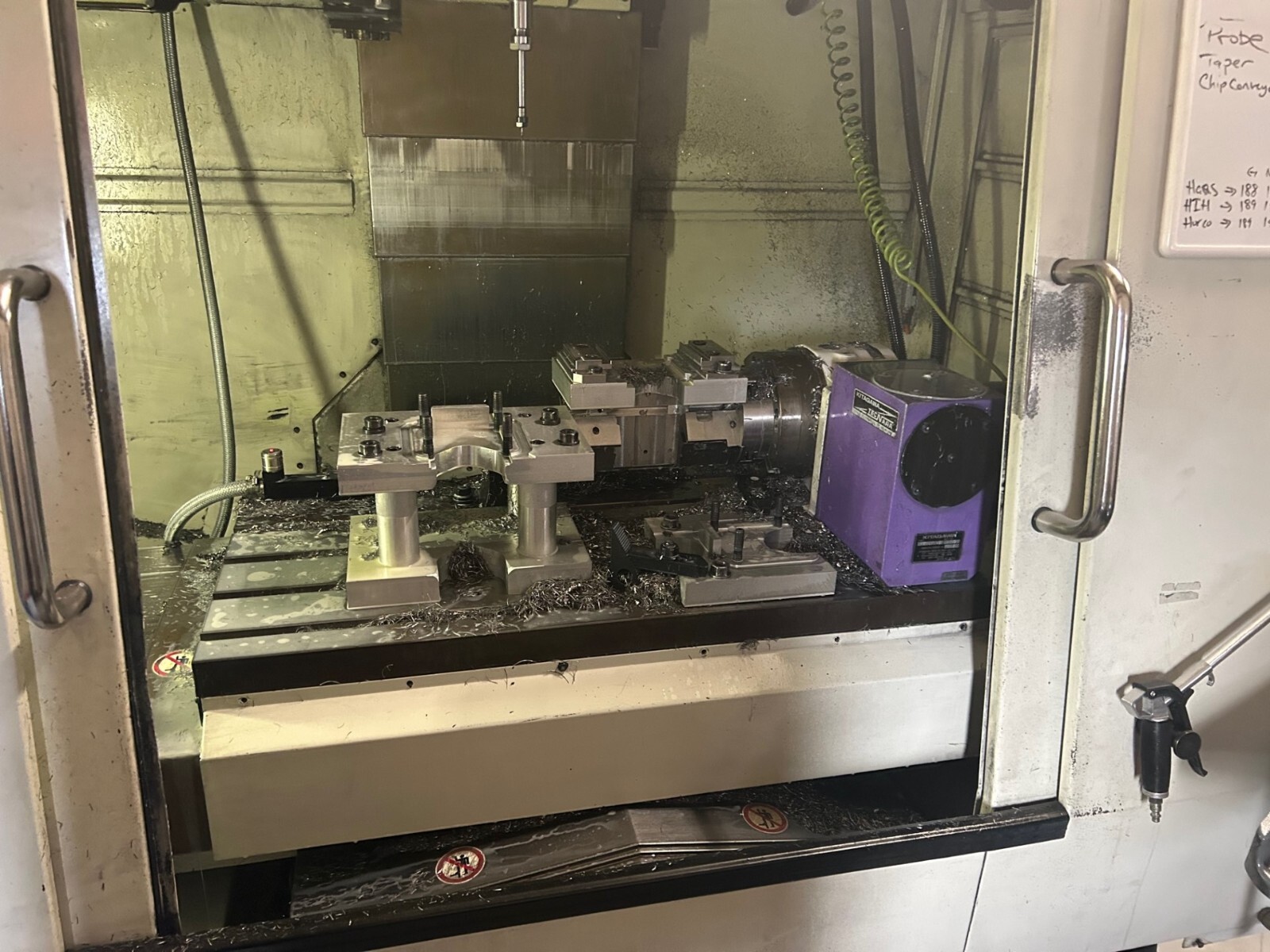 HURCO VMX-30 VMC w/4th Axis Kitagawa MR200 and probe system | eBay