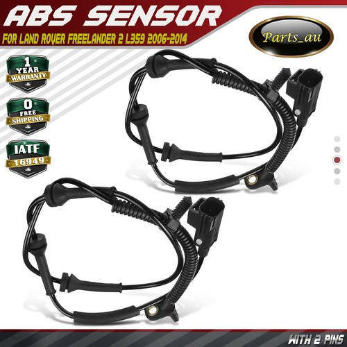 2x Front ABS Wheel Speed Brake Sensors for Land Rover Freelander L359 ...