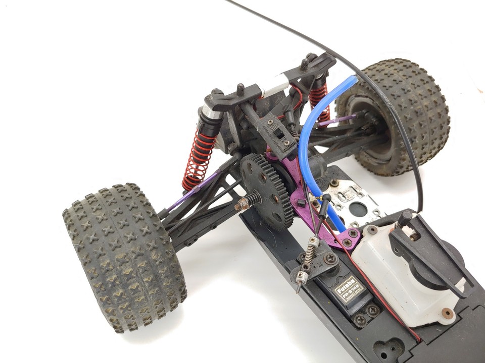 RARE HPI Nitro Rush 1/10 2wd Nitro Monster Truck Roller Rolling Chassis ...